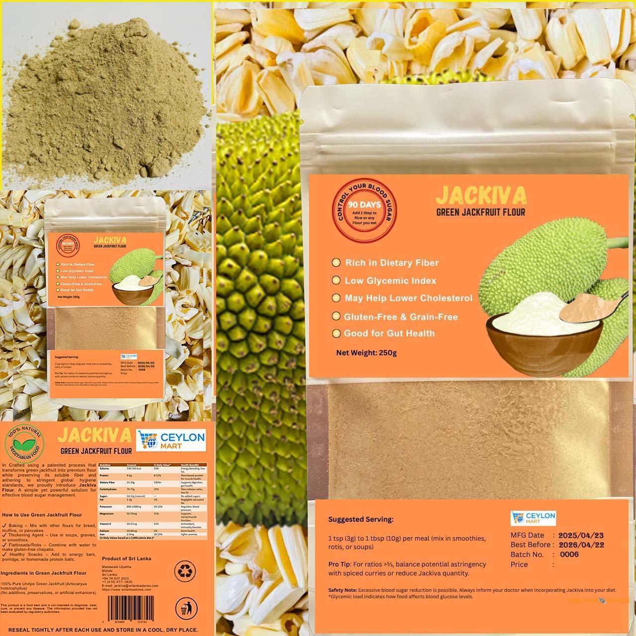 JACKIVA – 100% Green Jackfruit Flour | Helps To Manage Blood Sugar ...