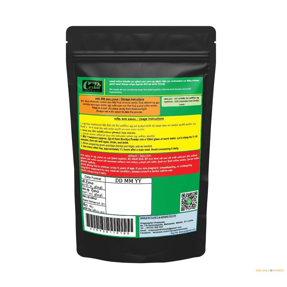 Buy CROPCEYLON Heen Bovitiya Powder Online at Sri Lanka Stores